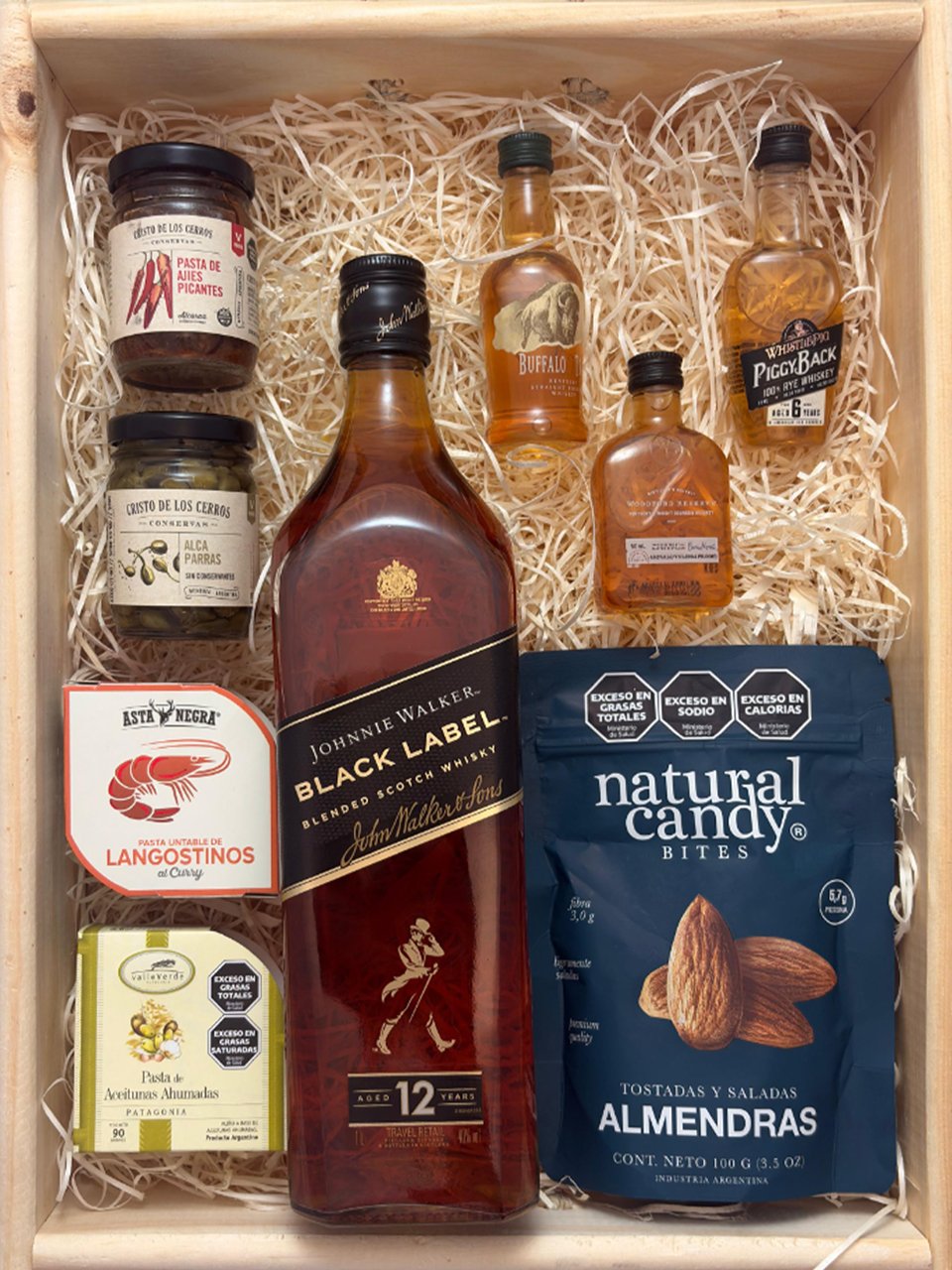 Box Gourmet Black Label: Whisky 12 Años + Conservas de Autor & Snacks ...